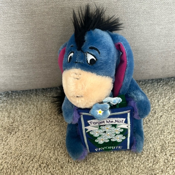 Disney | Toys | Vintage Disney Eeyore Forget Me Not Plush | Poshmark